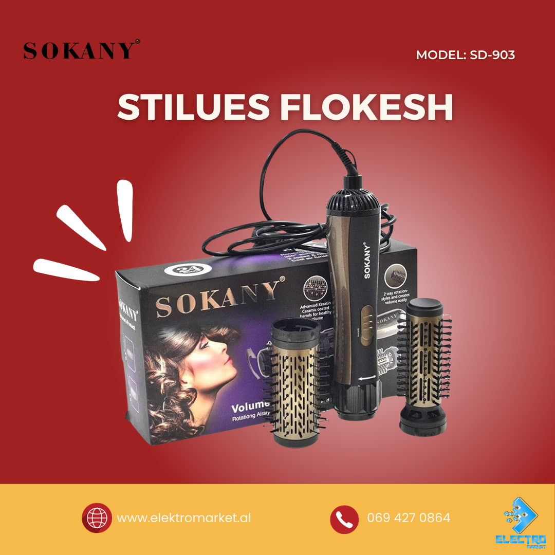 Stilues Flokesh Sokany SD-903 Ne Shitje Online | Elektromarket