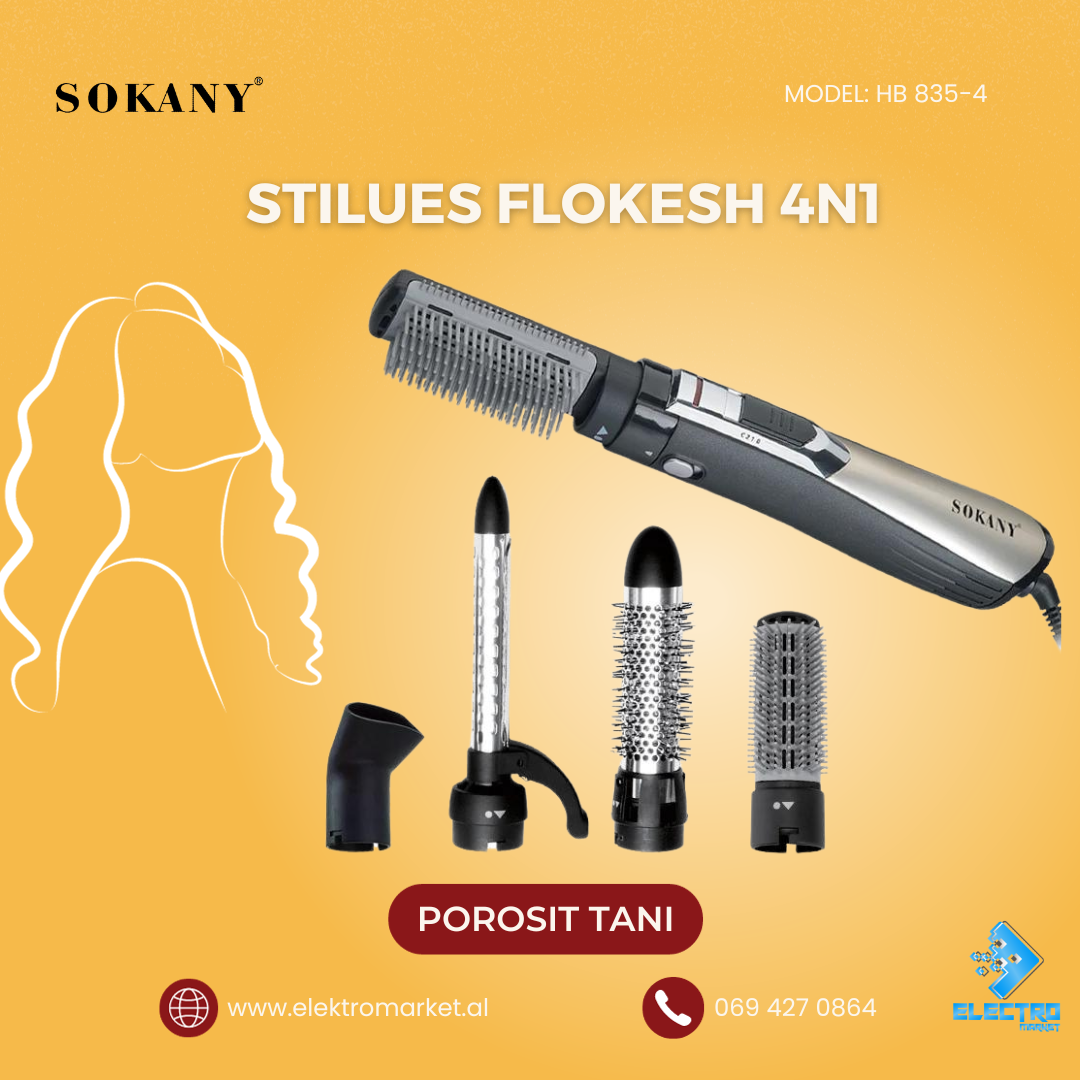 Stilues Flokesh 4n1 Sokany HB-835-4 Ne Shitje Online | Elektromarket