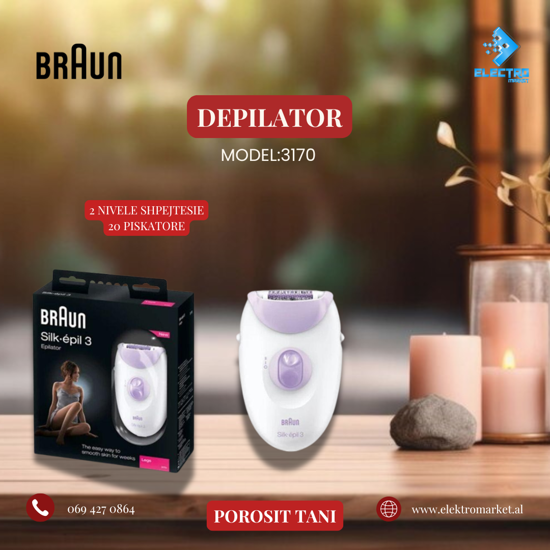 Depilator Braun 3170 Ne Shitje Online | Elektromarket