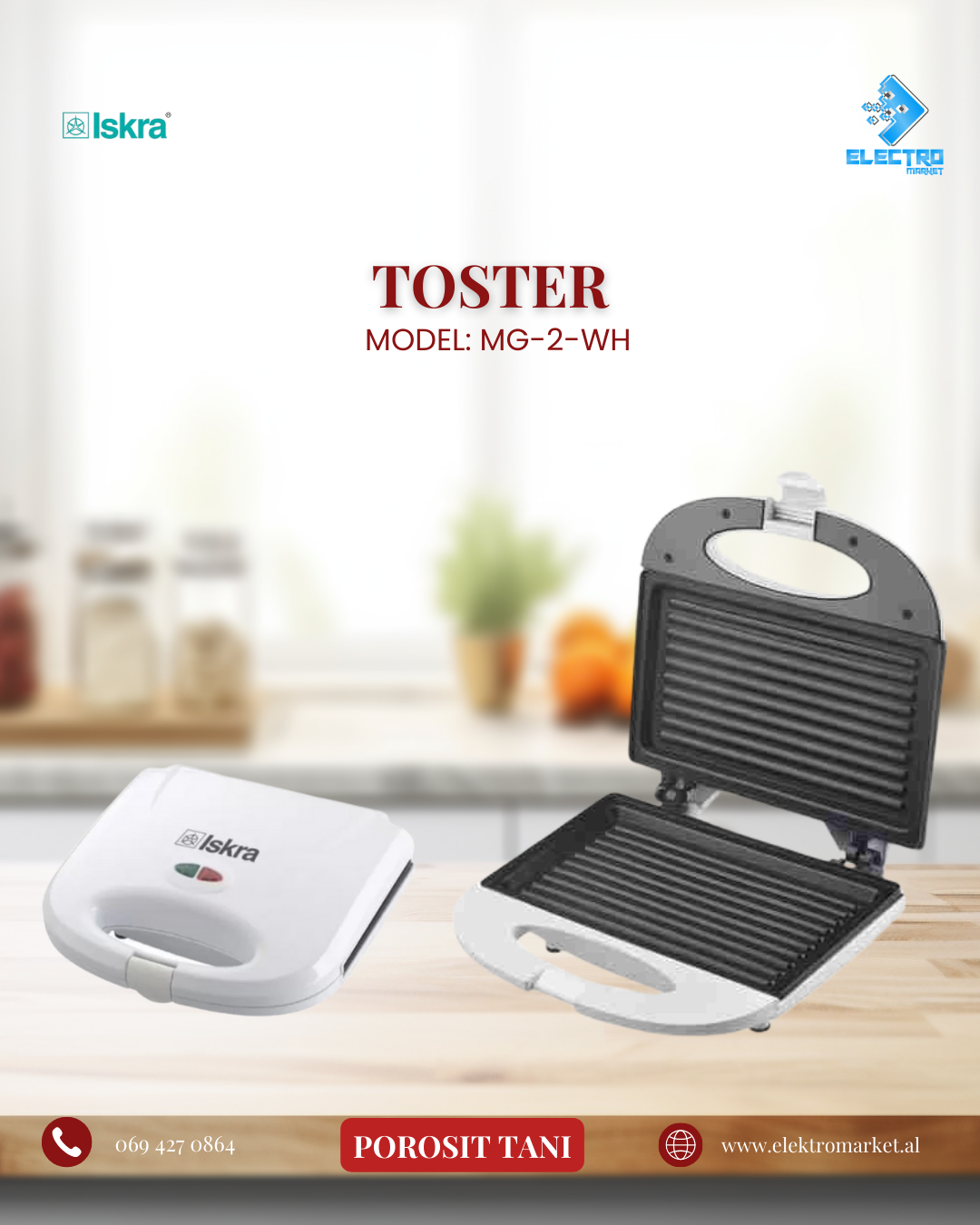 Toster Iskra MG-2-WH Ne Shitje Online | Elektromarket